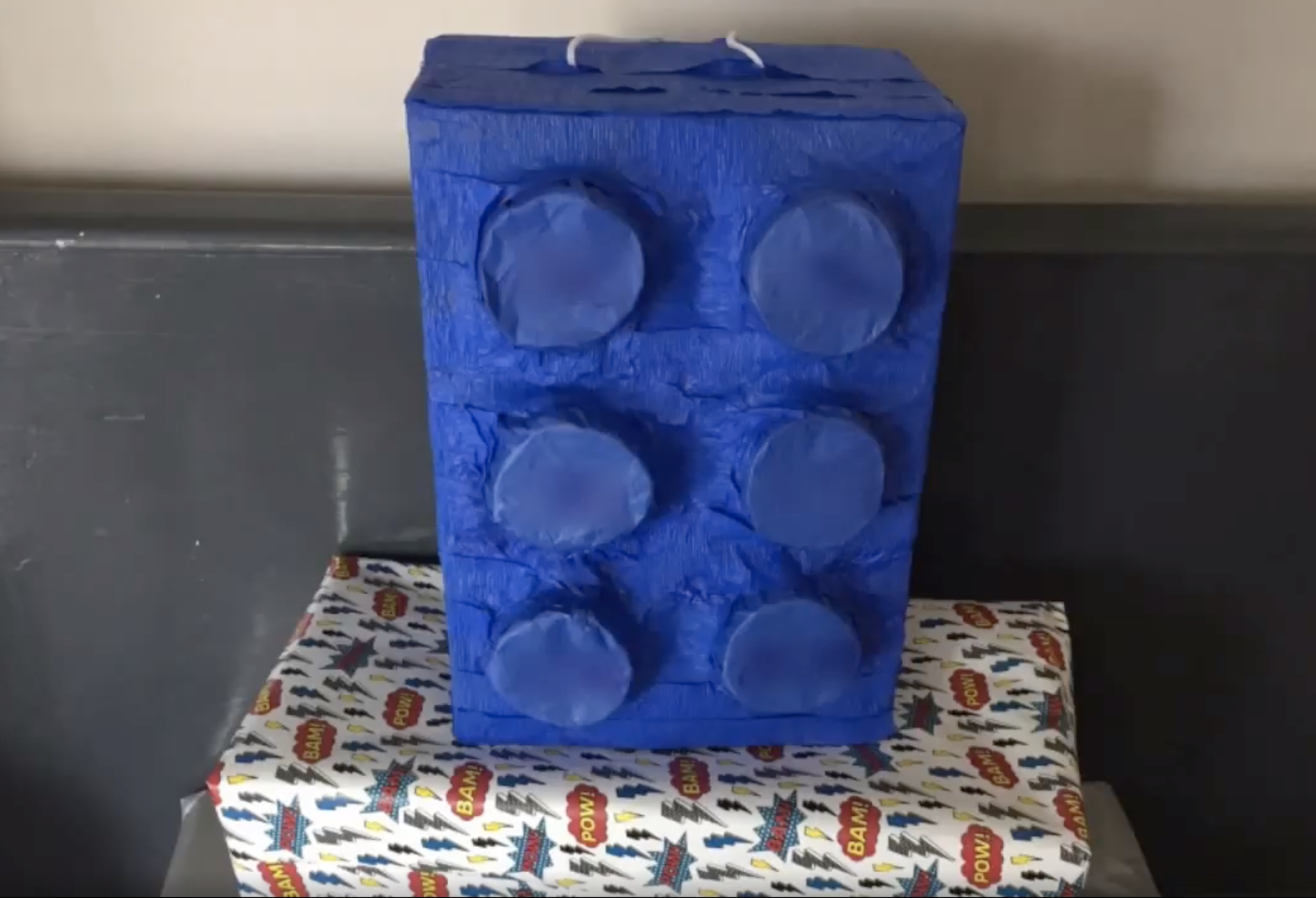 Make a DIY Lego Block Piñata for Pennies!