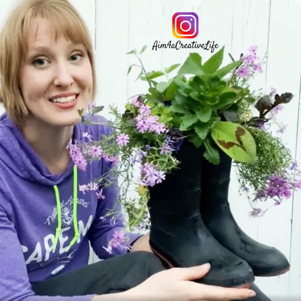 Boot Upcycle Mother’s Day Gift (to Myself. hah!)